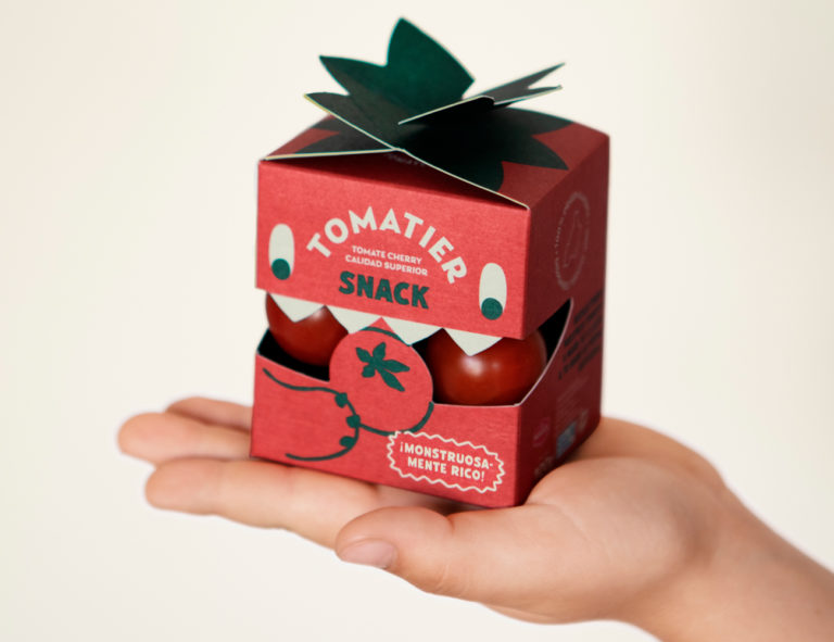 Tomatier Snack, alternativa divertida y saludable diseñado por Meteorito